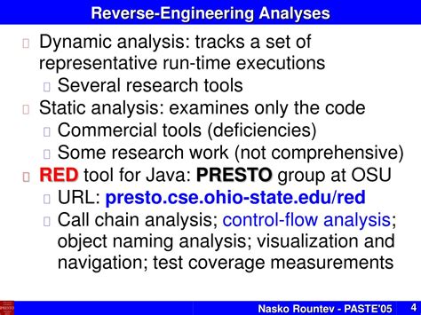 Ppt Static Control Flow Analysis For Reverse Engineering Of Uml Sequence Diagrams Powerpoint
