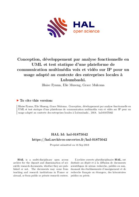 Pdf Development Conception By Uml Functional Analysis And Static