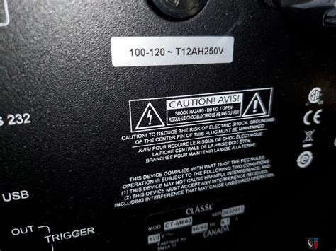 Classe Ct M600ca M600 Monoblocks 6001200 W 84 Stereophile Class