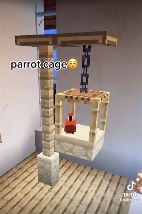 Parrot Cage Minecraft Minecraft Room Minecraft House Designs