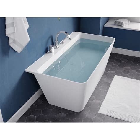 Anzzi Vault Series 315 In X 67 In White Acrylic Rectangle Freestanding