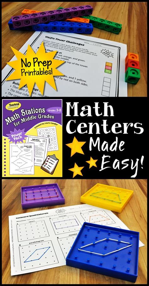 Math Stations And Math Centers Made Easy Upper Elementary Math Centers Math Stations Math