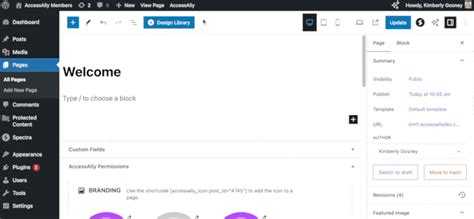 Using The Accessally Theme With Gutenberg Kb Accessally