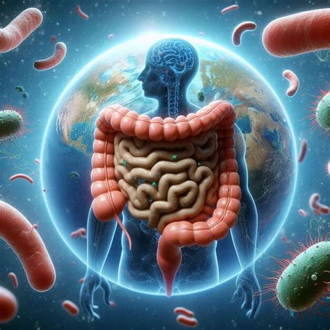 Premium Photo Gastrointestinal Tract Infection Bacteria Floating Around