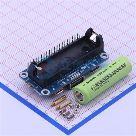 Waveshare 微雪电子 树莓派3代b Zero W 锂电池扩展板 模块 5v移动电源 扩展板【价格 采购 图片】 立创mro工业品