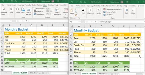 How To View Two Worksheets Side By Side In Excel