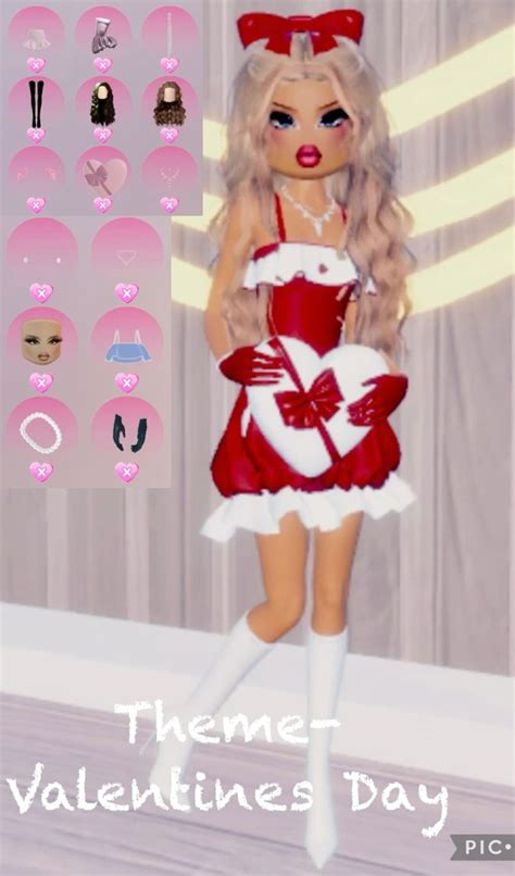 Dti Valentines Day Outfit Idea 💋 Dress To Impress Valentines Day