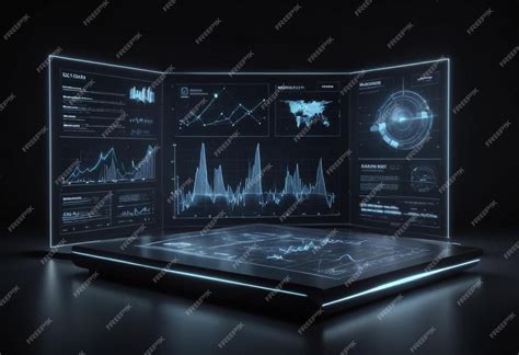 Laptop Screen Displaying Graph Data Visualization For Insightful