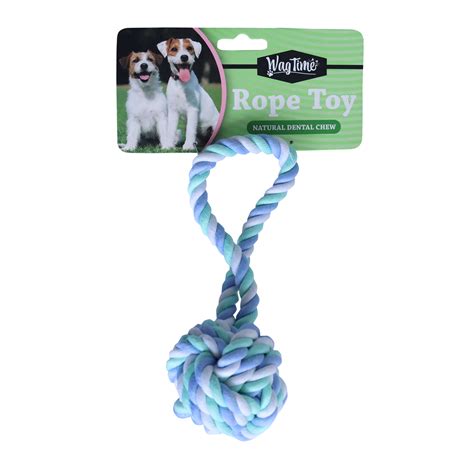 Wagtime Sling Ball Rope Toy 20cm Naturesbest