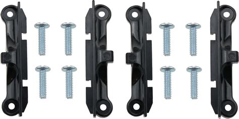 Zzhxsm 4pcs Cpu Fan Support Bracket With 8pcs Mounting Screws For Am4 Socket Black