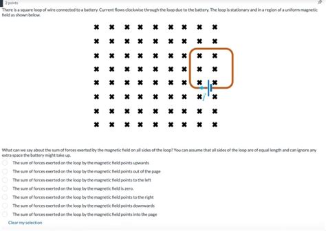 Solved PointsThere Is A Square Loop Of Wire Connected To Chegg
