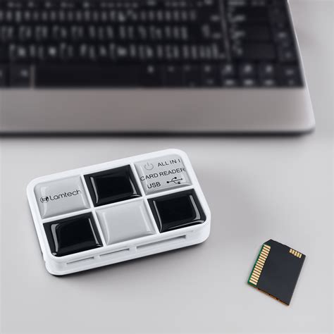 Lamtech Multi Card Reader Black Silver Lamtech Lamtech Multi Card Reader Black Silver Lamtech