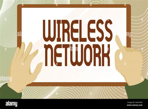 Handwriting Text Wireless Network Word Written On Computer Network