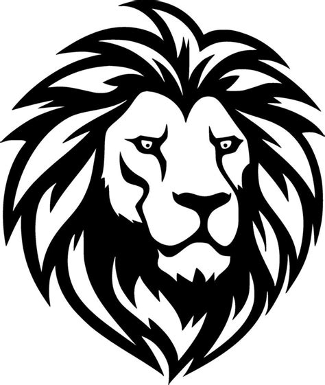 León Minimalista Y Plano Logo Vector Ilustración 27723599 Vector En