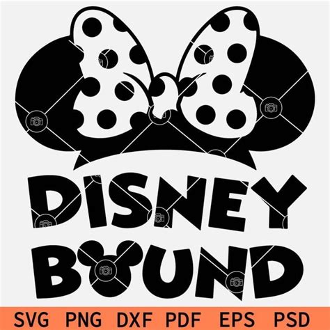 Minnie Ears Disney Bound Svg Disney Bound Minnie Svg