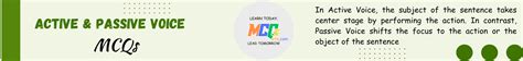 Active And Passive Voice Mcqs 500 Easy Questions To Score High In Exams
