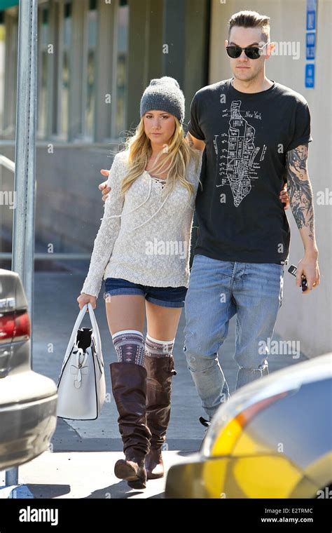 Ashley Tisdale And Boyfriend Christopher French Seen Out And About In