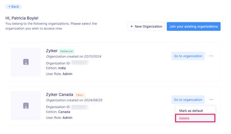 Manage Organization Help Document Zoho Expense