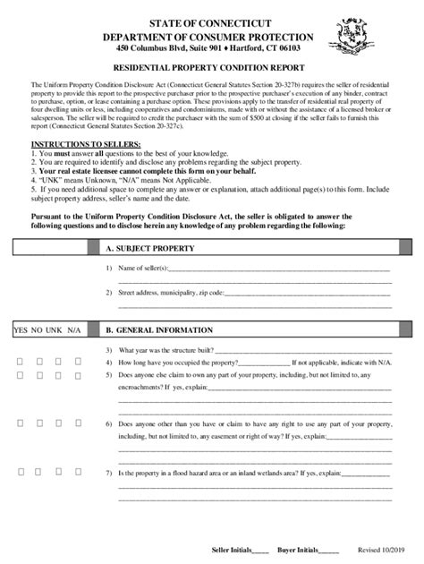 Connecticut Residential Property Fill Out And Sign Online Dochub