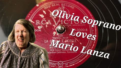 Livia Soprano Loves Mario Lanza The Sopranos La Donna E Mobile