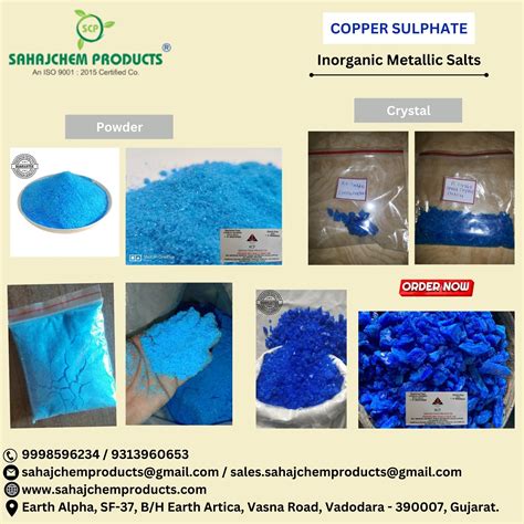 Copper Sulphate Sahajchem Products