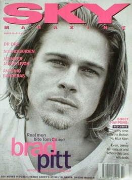 Sky Magazine Brad Pitt Cover March 1994