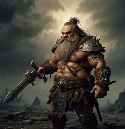 Armed Dwarf Warrior By Lionell70 On Deviantart