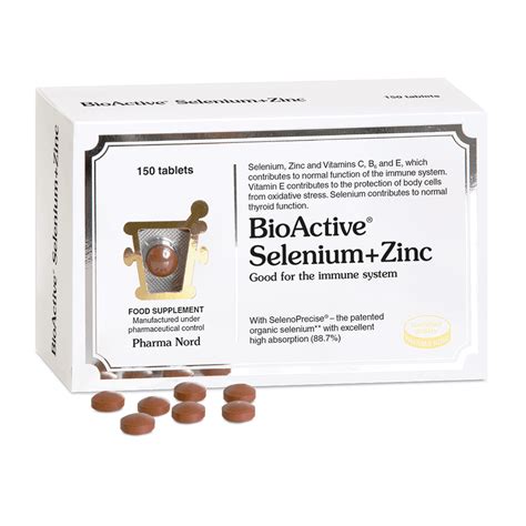 Bioactive Selenium And Zinc 150 Vitamins And Supplements From Chemist