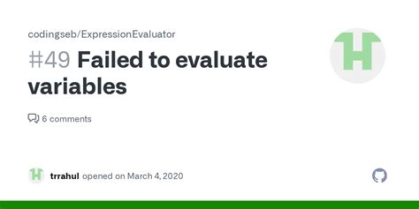 Failed To Evaluate Variables · Issue 49 · Codingseb