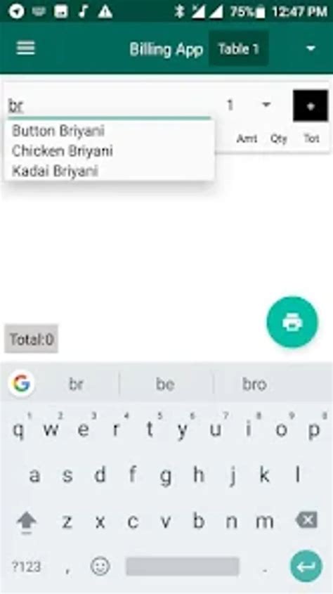 Bluetooth Billing App Para Android Download