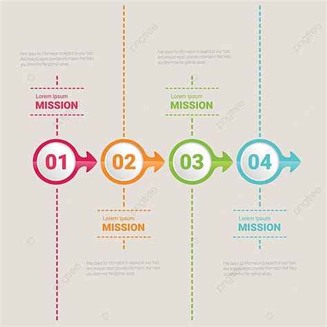 Vector Timeline Infographics Template With 4 Labels A Readymade Design