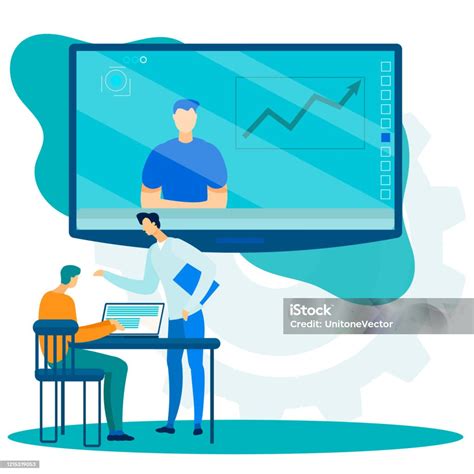 Bos Dan Bawahan Kantor Situasi Kartun Ilustrasi Stok Unduh Gambar