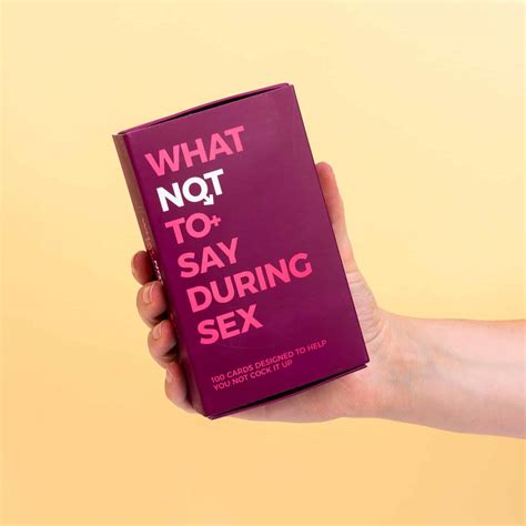 Was Man Beim Sex Nicht Sagen Sollte Karten Vripper