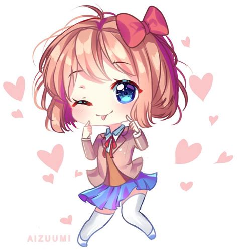 Chibi Sayori By On Deviantart