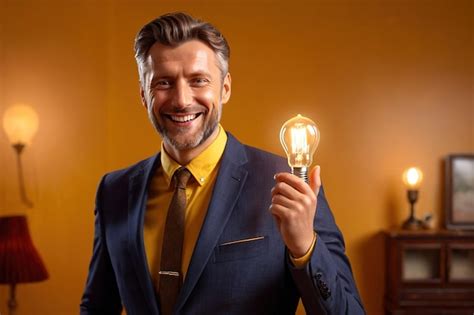 Smart Solution Inspiration Problem Solving Creativity Man With Light