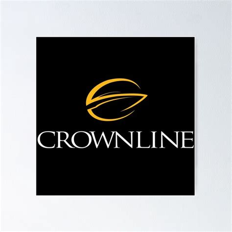 Poster For Sale Mit Crownline Boats Logo Von Anjgmantep Redbubble