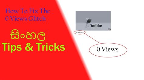 Youtube 0 Views Problem Fix In Sinhala Youtube