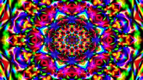 Colorful Kaleidoscopic Pattern With Vibrant Geometric Shapes Abstract