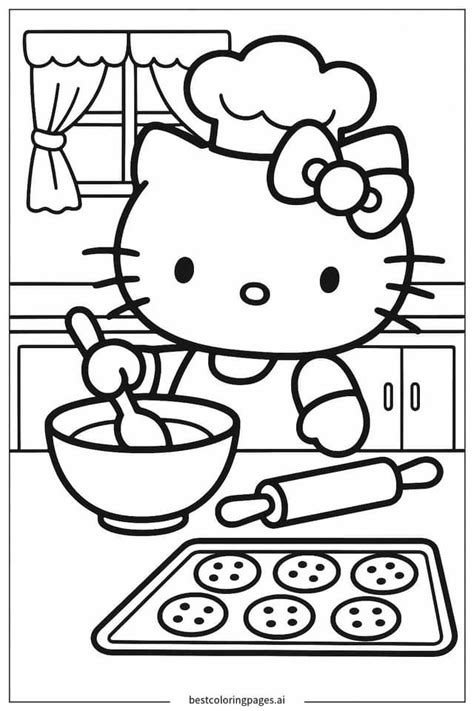 54张凯蒂猫 涂色页（免费pdf和png可打印文件）