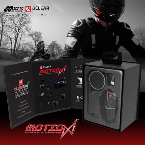Uclear Motion Infinity Bluetooth Intercom Helmet Headset System For