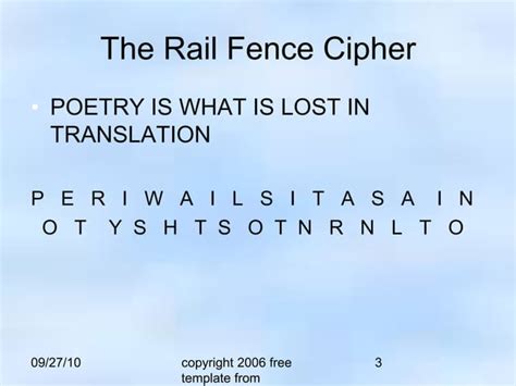 Transposition Cipher Network Security Ppt