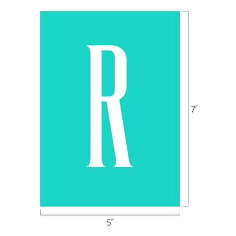 Chalk Couture Classic Narrow Monogram R