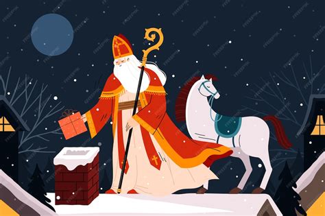 Free Vector Flat Sinterklaas Illustration