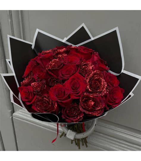 Bouquet De Roses Mixtes Pailletées Luvbox Paris