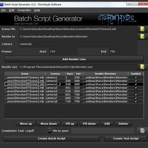 Maya Creating A Batch Script To Render Multiple Maya Scenes Lesterbanks
