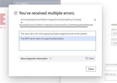 The Smtp Server Does Not Support Authentication In Microsoft Dynamics 365 Stack Overflow