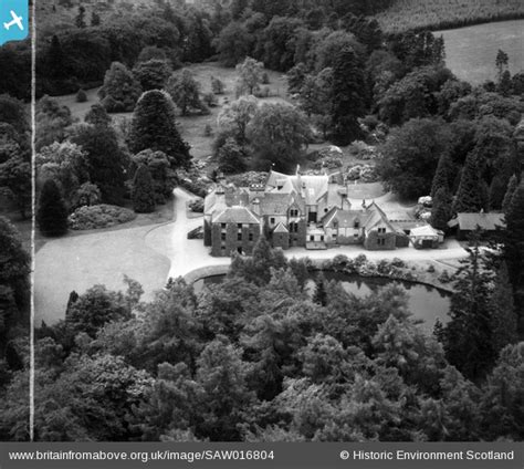 Saw016804 Scotland 1948 Knockespock House Clatt An Oblique Aerial