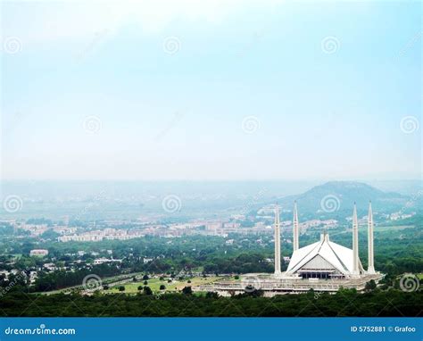 Shah Faisal Moschee Stockbild Bild Von Islam Frommen 5752881