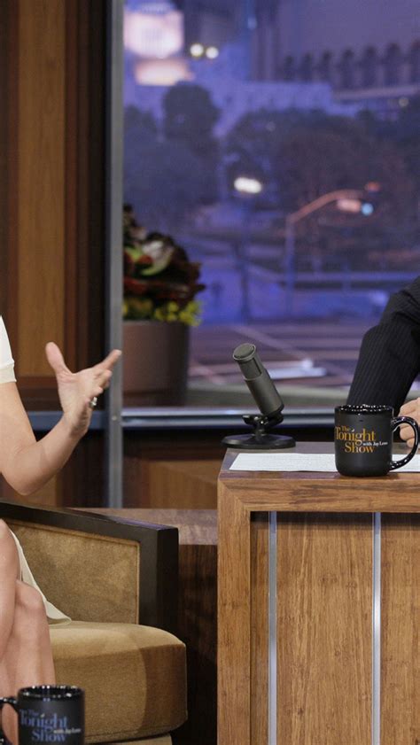 1081x1920 Resolution Penelope Cruz With Jay Leno Wallpaper 1081x1920