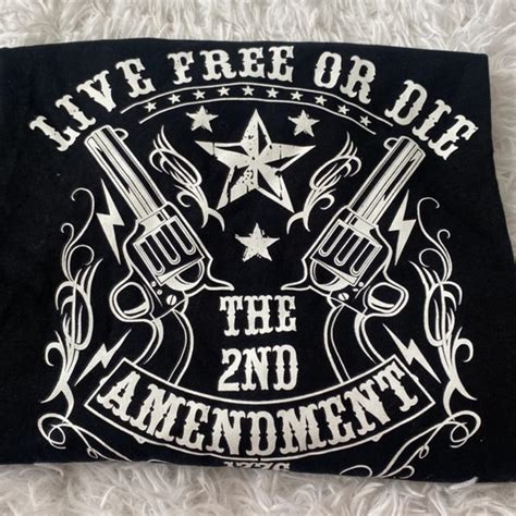 2nd Amendment Graphic T Shirt Live Free Or Die The Depop